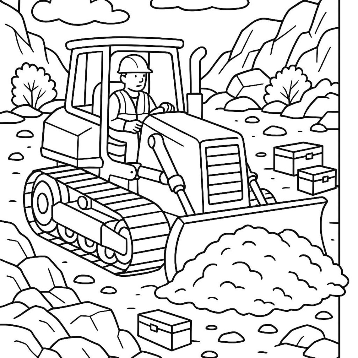 Dirt, Trucks & Grit 25 Printable Coloring Pages for Kids - Etsy