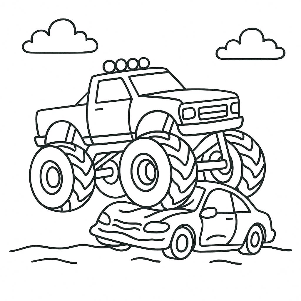 Dirt, Trucks & Grit 25 Printable Coloring Pages for Kids - Etsy