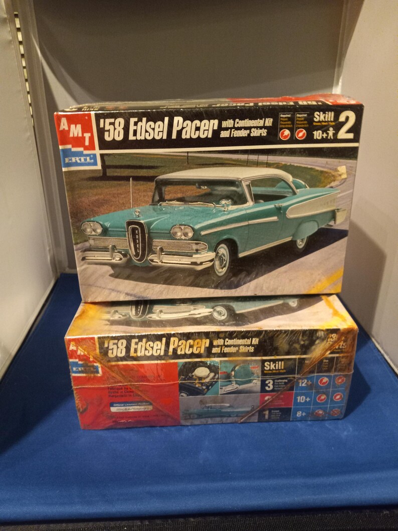 Original 1958 Edsel Pacer With Continental and Fender Skirts Model Kits ...