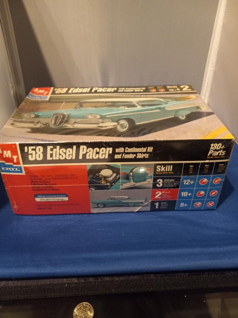 Original 1958 Edsel Pacer With Continental and Fender Skirts Model Kits ...
