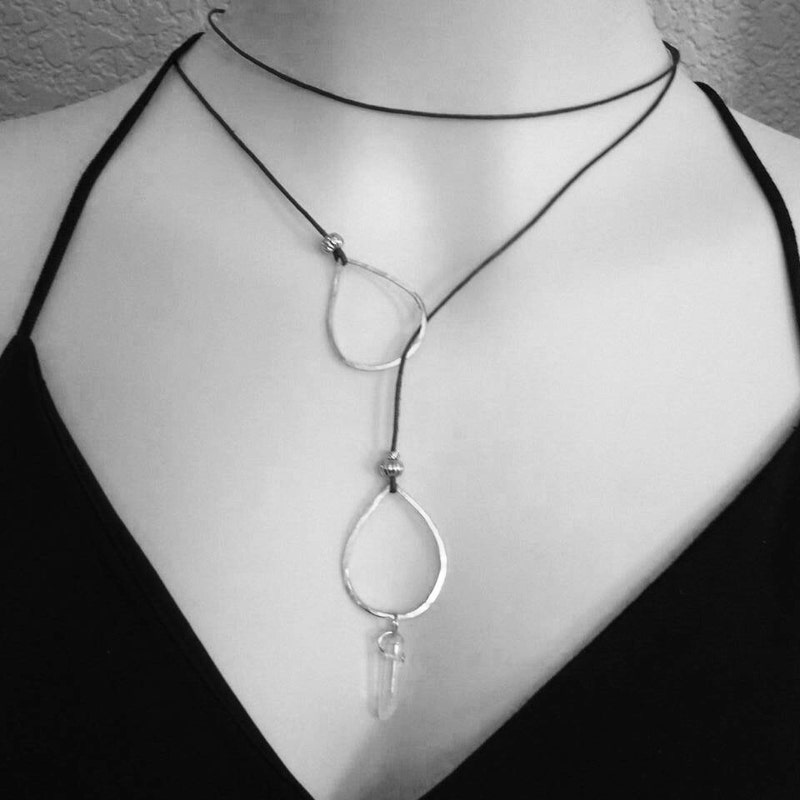 Leather Lariat - Etsy