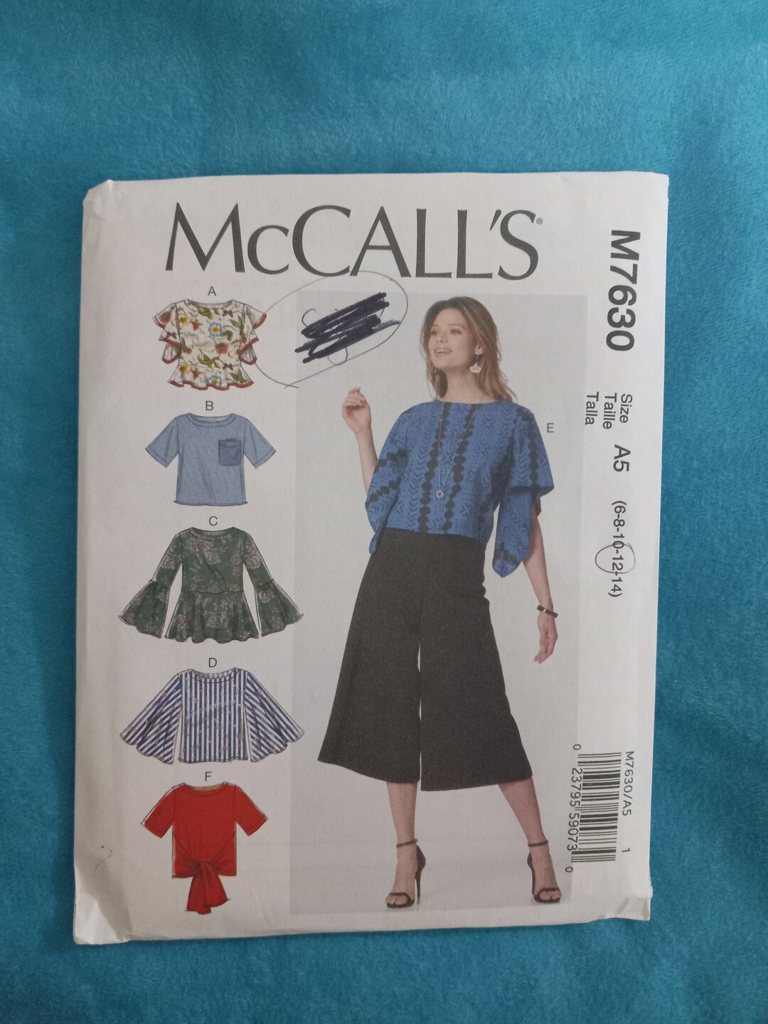 Mccall's M7630 Shirt Sewing Pattern. Never Used... 6 Available. - Etsy