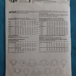 Mccall's M7630 Shirt Sewing Pattern. Never Used... 6 Available. - Etsy