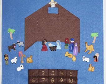 Nativity advent calendar | Etsy