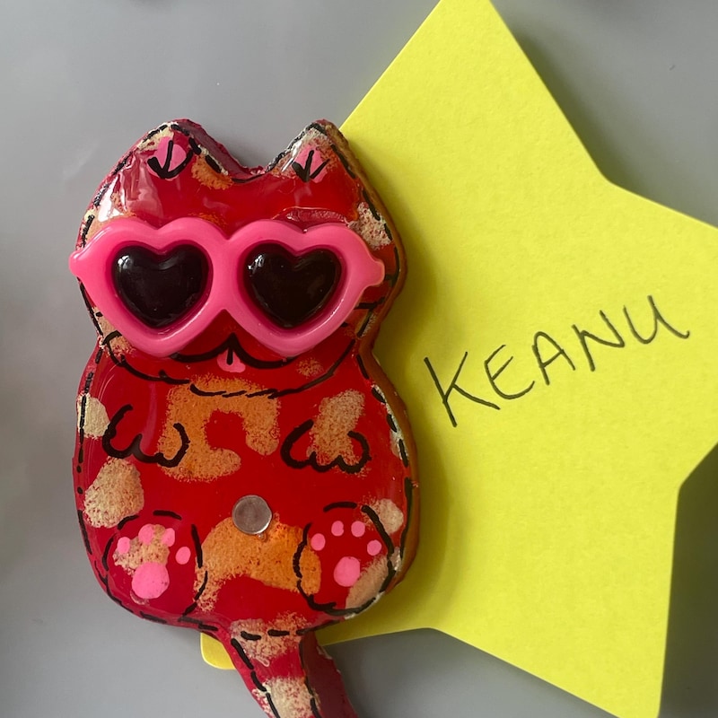 Whimsical Cat Magnets - Etsy