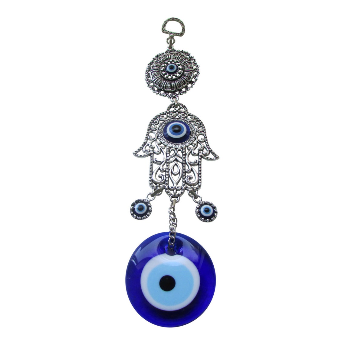 Evil Eye Charm With Hamsa Hand of Miriam FREE FAST SHIPPING - Etsy
