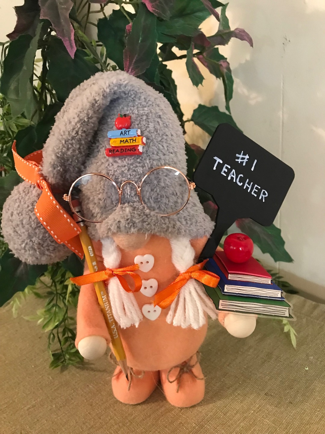 Teacher Gnome, School Gnome, Teacher Appreciation, Teacher Gifts - Etsy