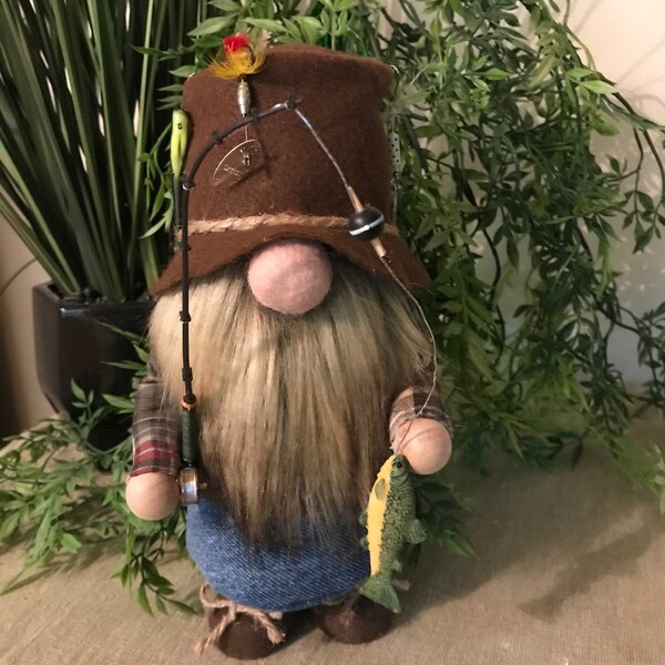 Fishing Gnome - Etsy