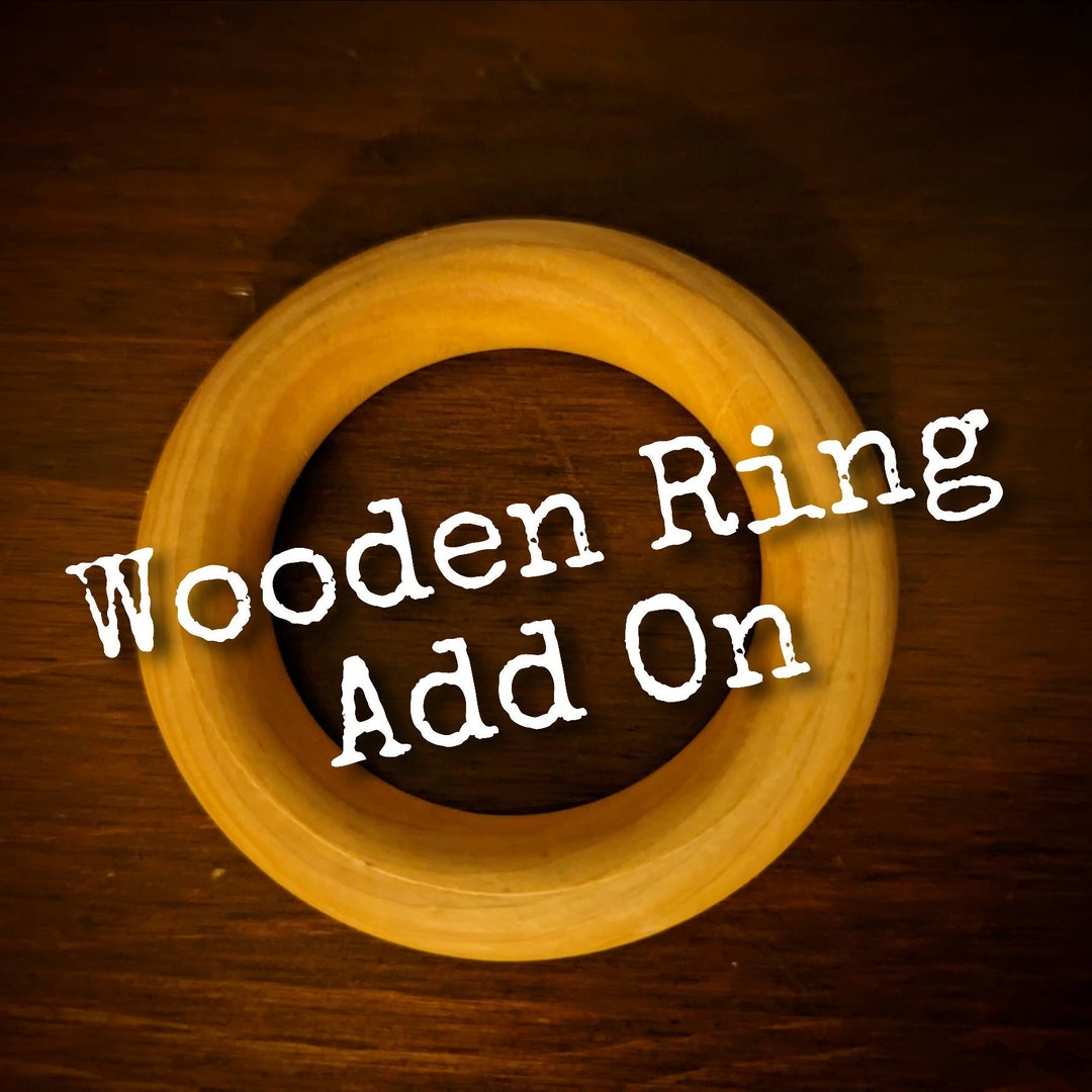 Wooden Ring Add On. 2.5-3 Inch Wood Ring. Teether, Hand Kite, Lovey ...