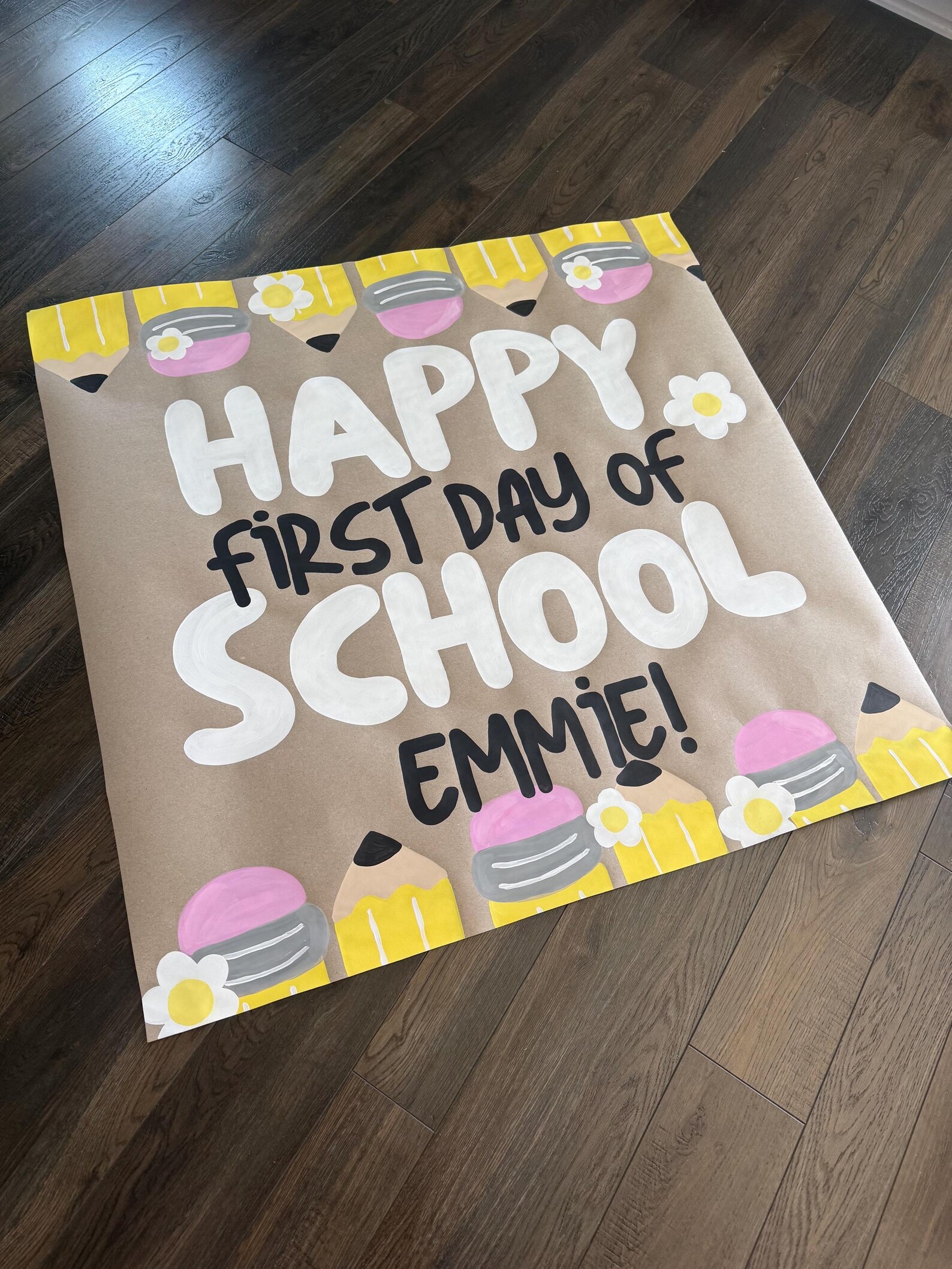 Custom BACK TO SCHOOL Hand Painted Banner - Etsy