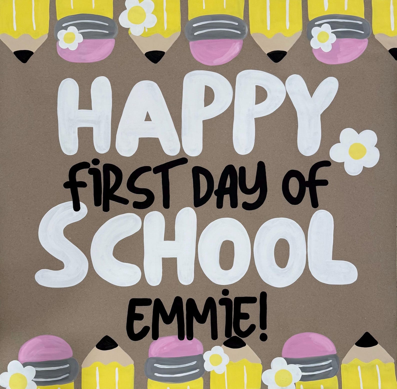 Custom BACK TO SCHOOL Hand Painted Banner - Etsy