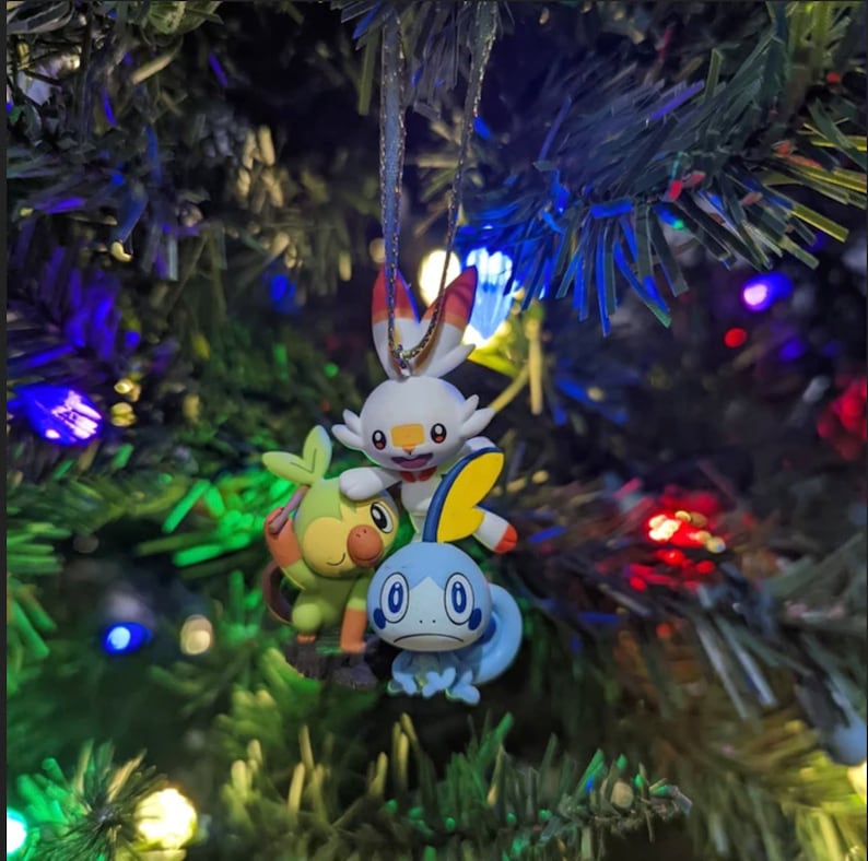 Pokemon Scorbunny/grookey/sobble Figure or Christmas Ornament | Etsy