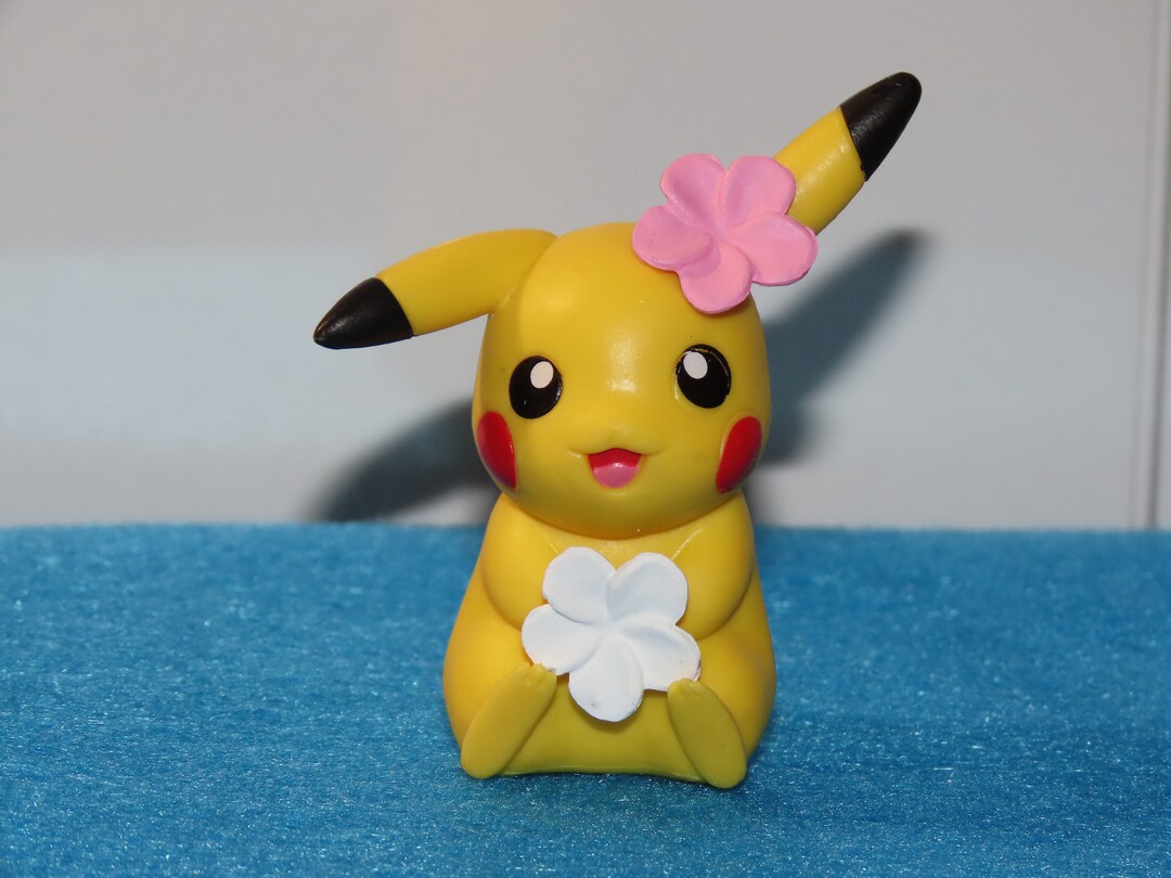 Pikachu Flowery Pokemon Figure - Etsy