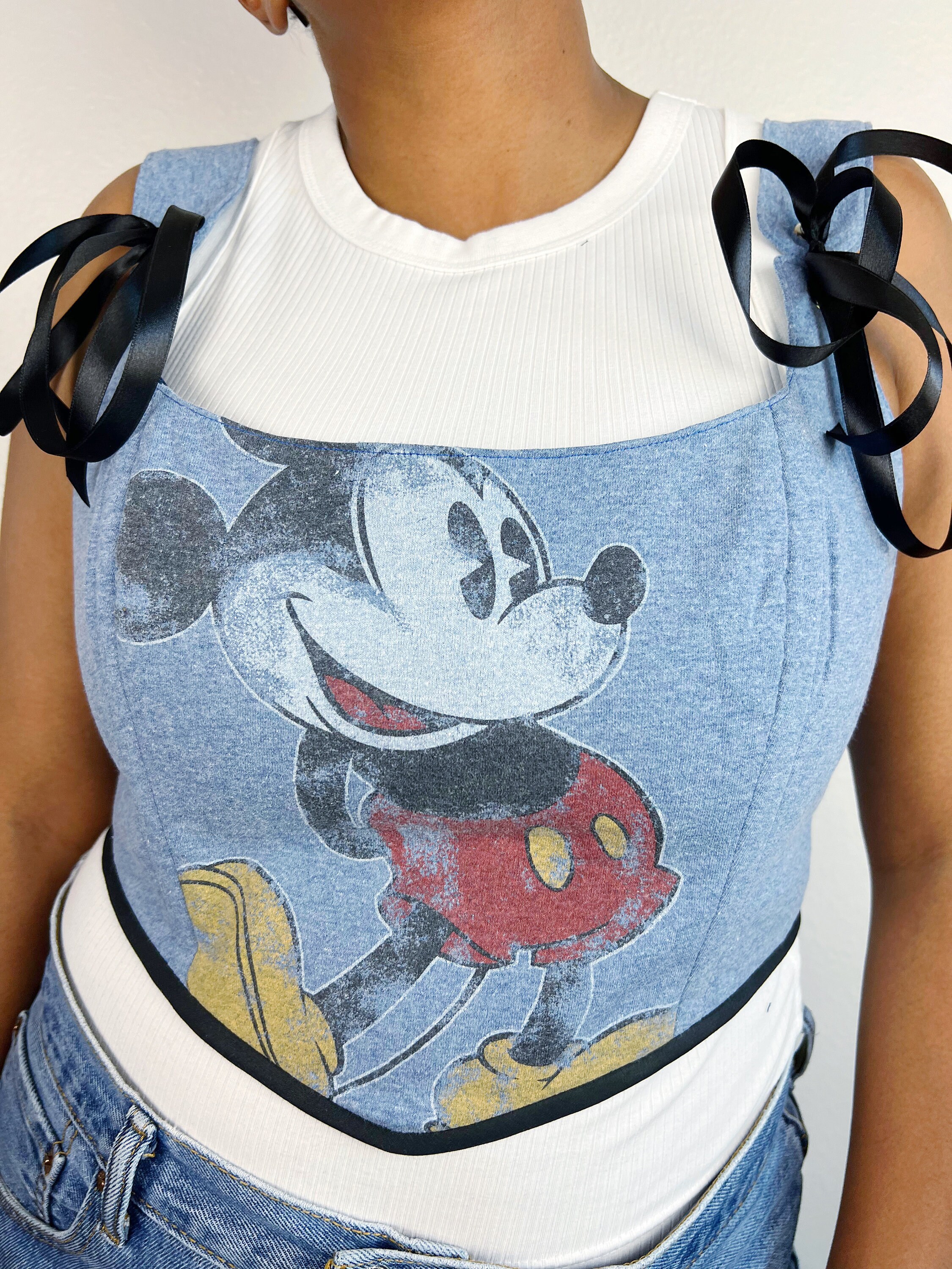 Mickey Mouse Corset Top Mickey Mouse Shirt for Women Shirt Mickey Top ...