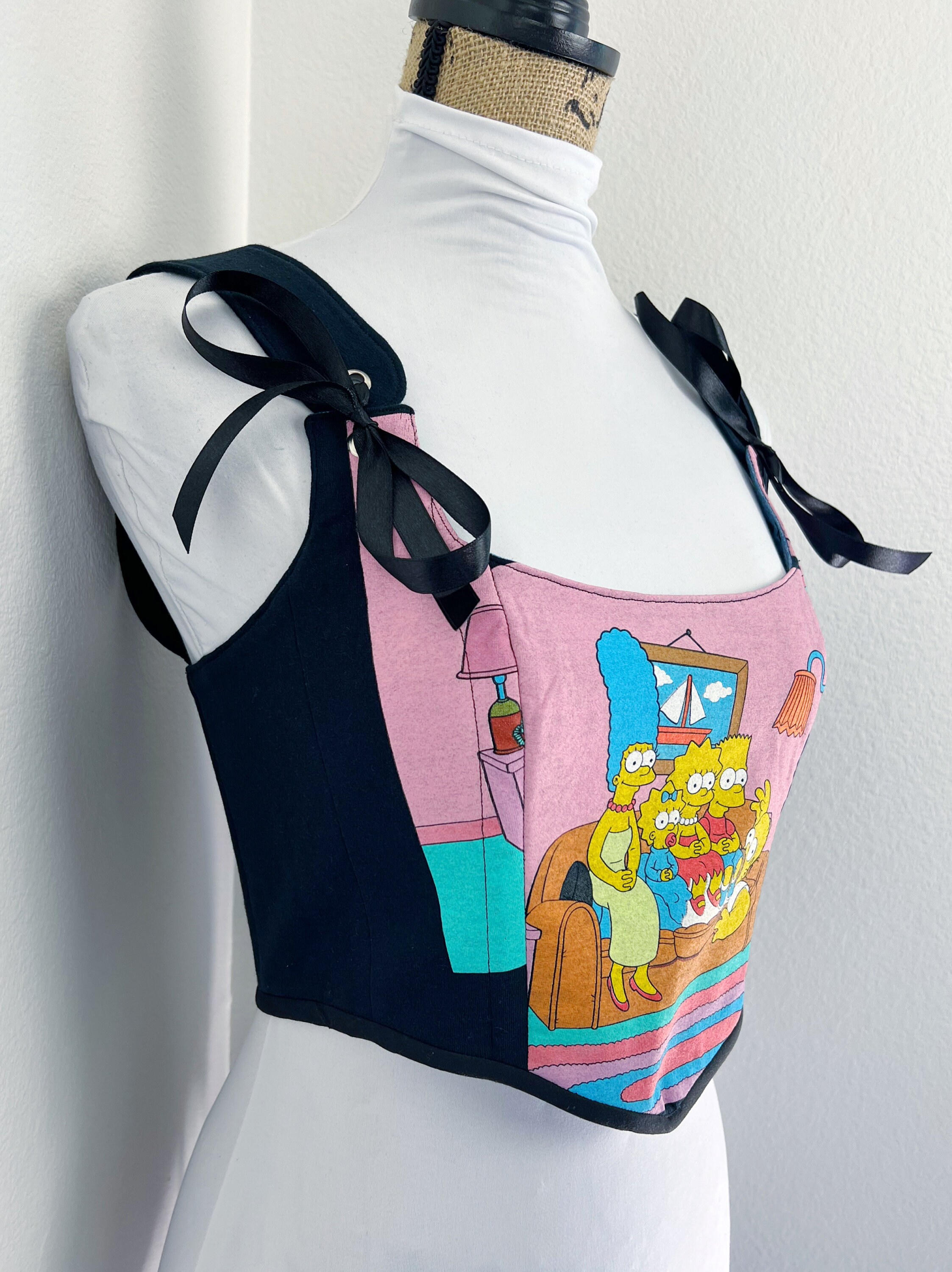 The Simpsons Corset Top the Simpsons Shirt Bart Homer Marge Simpson ...