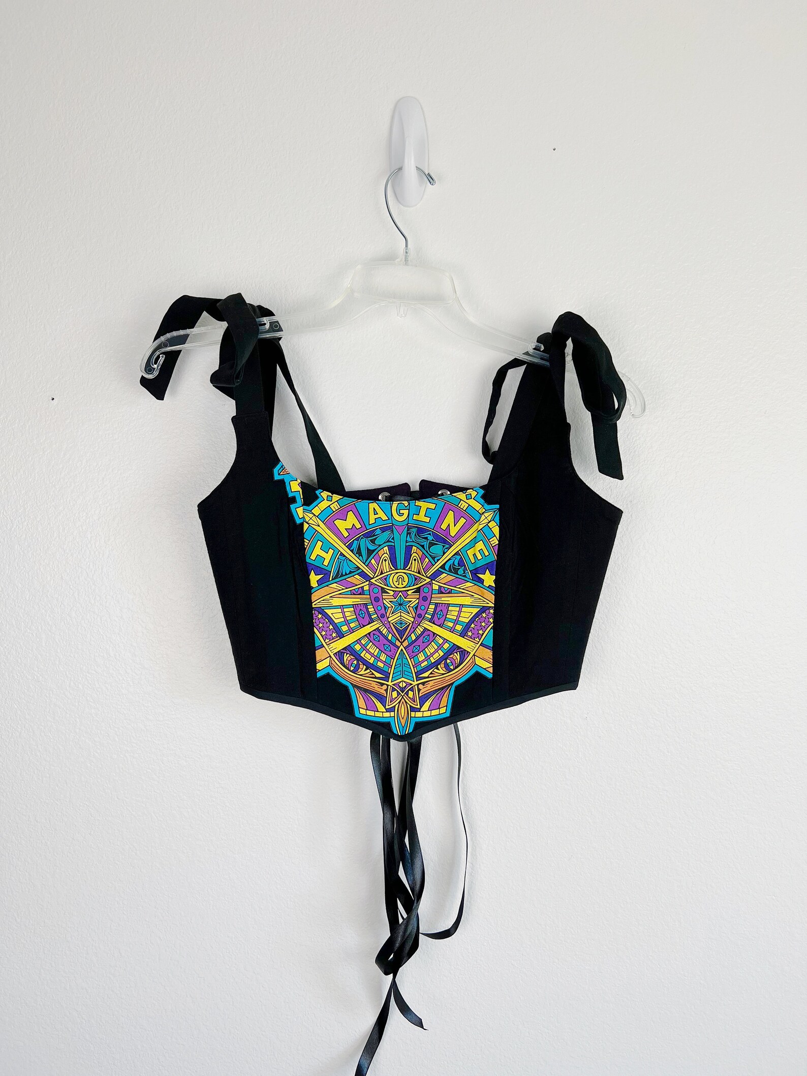 Imagine Colorful Corset Top Womens Clothing Summer Crop Top Corset Tops ...