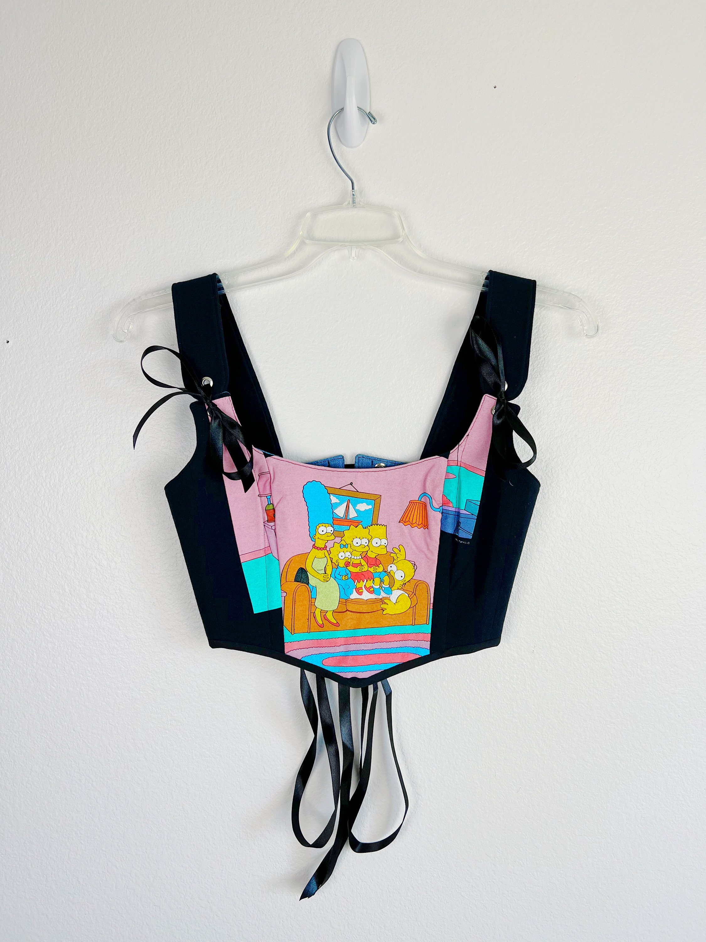 The Simpsons Corset Top the Simpsons Shirt Bart Homer Marge Simpson ...
