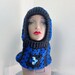 Crochet Black Balaclava Granny Square Balaclava Crochet Balaclava Hat ...