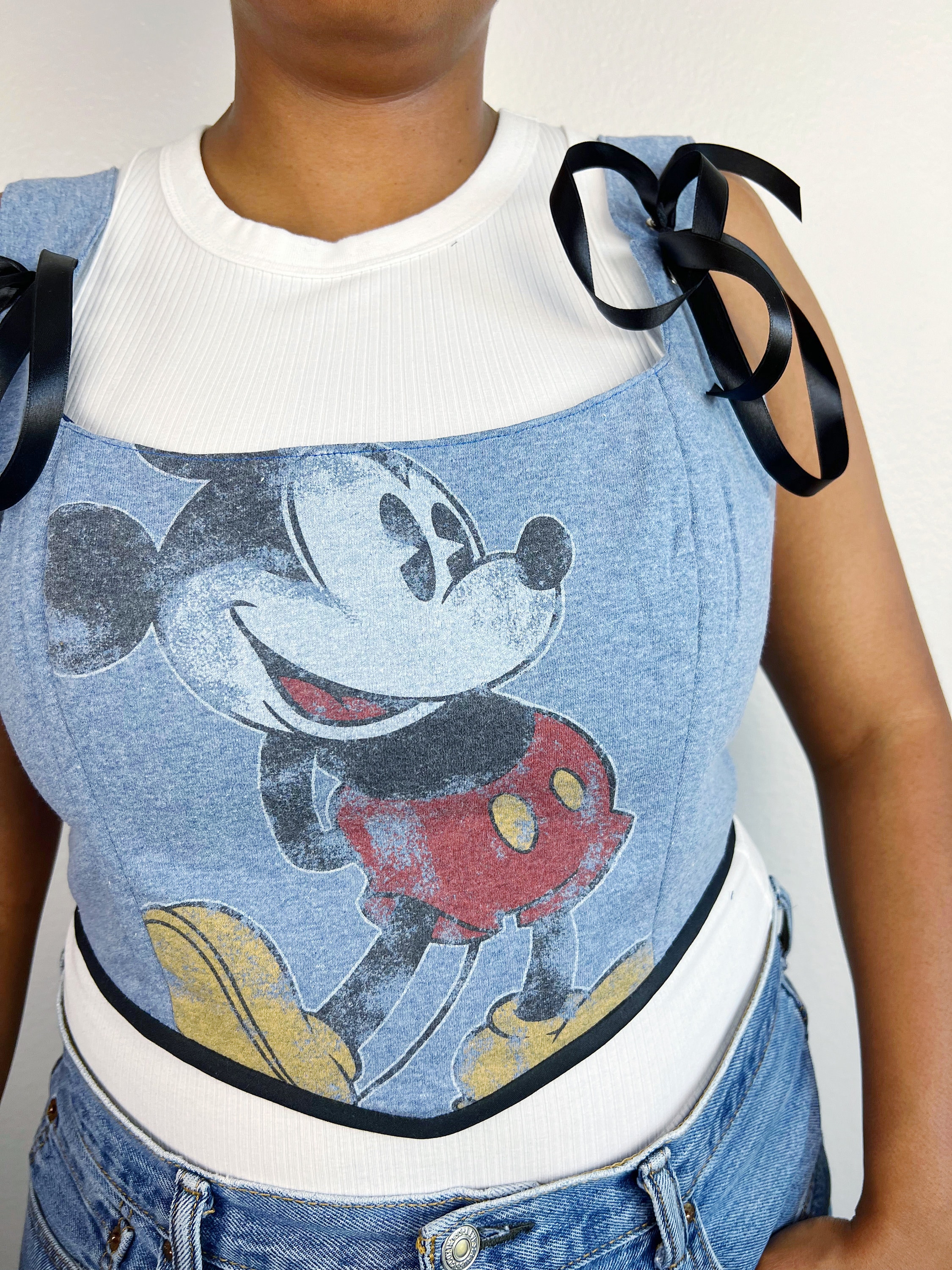 Mickey Mouse Corset Top Mickey Mouse Shirt for Women Shirt Mickey Top ...