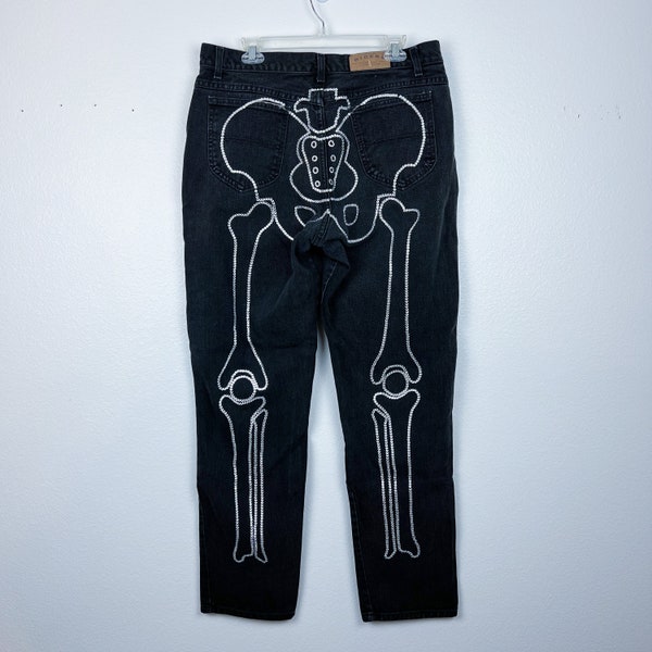 Skeleton Jeans - Etsy