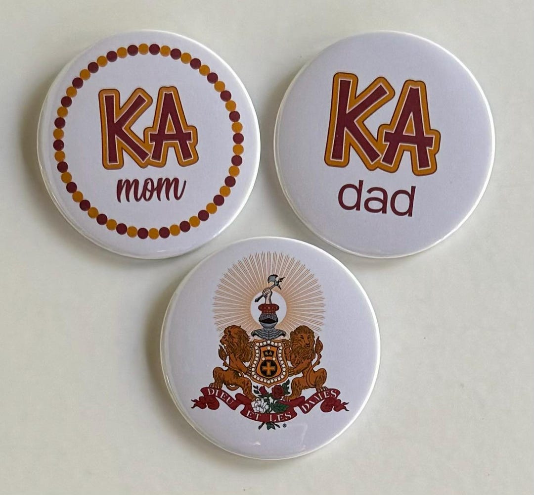 Kappa Alpha Order Button Set (3) - 3" Pin Back - Etsy