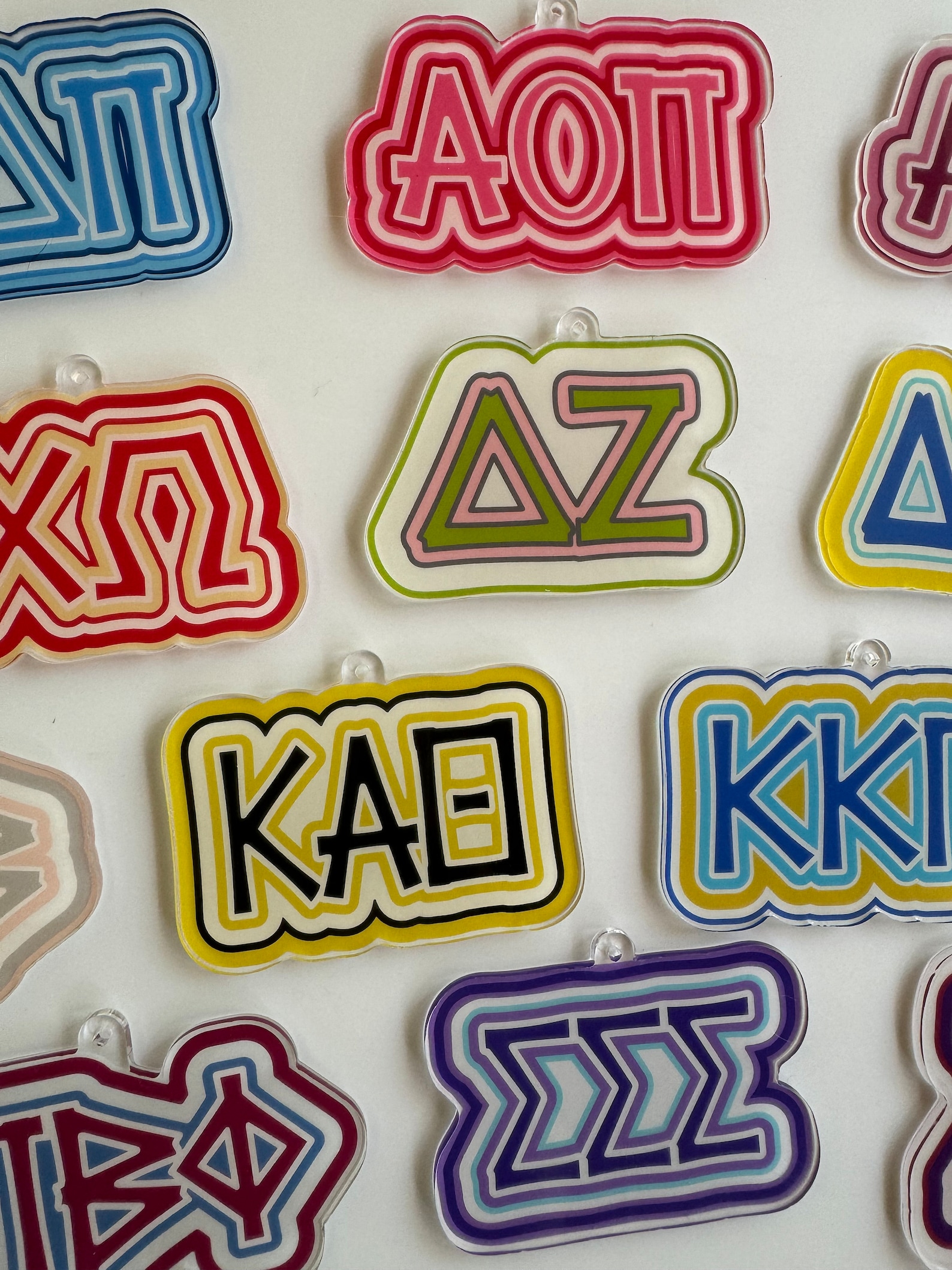 Sorority Acrylic Keychain - Etsy