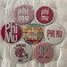 Phi Mu Button Set 7 3 Buttons - Etsy
