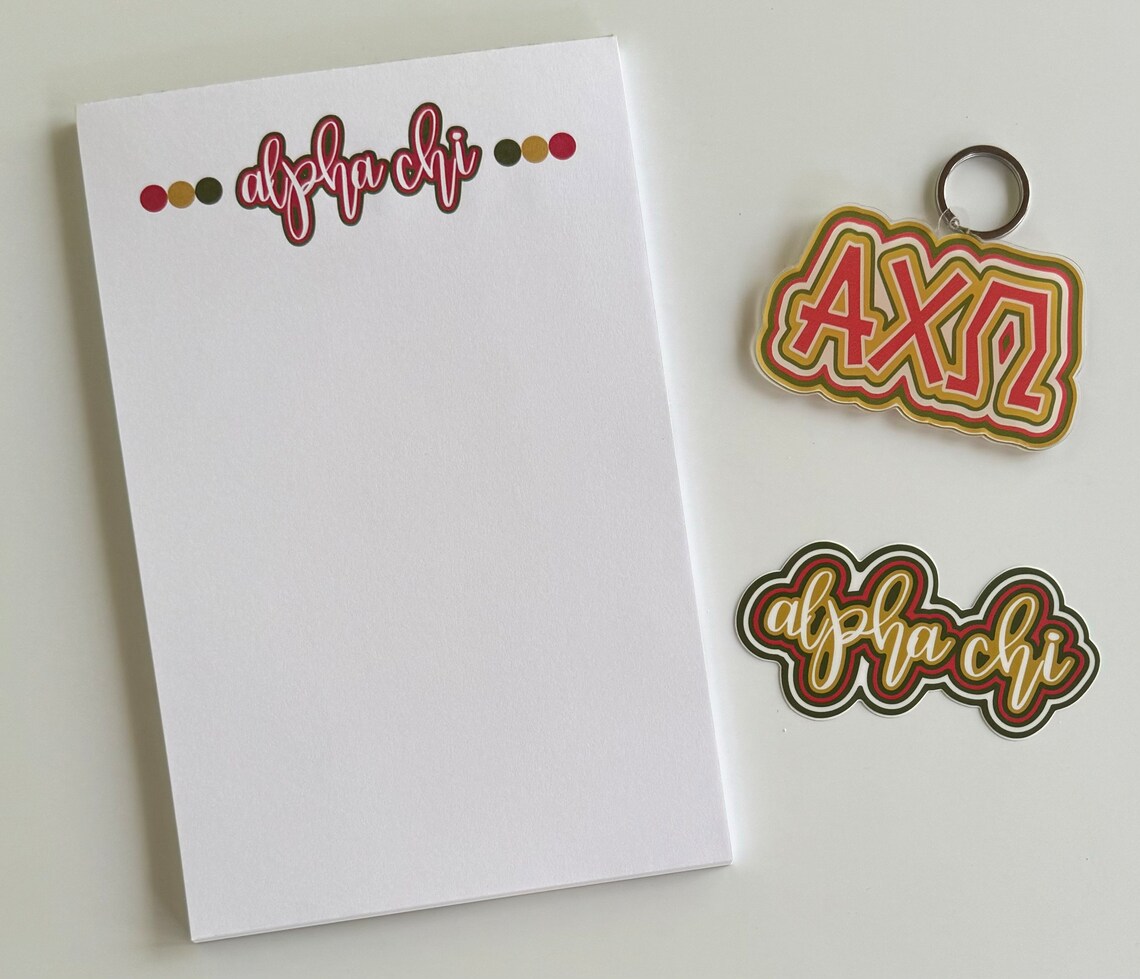 Alpha Chi Omega Sorority Gift Set - Etsy