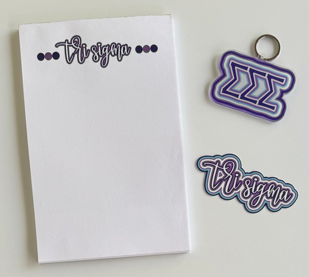 Tri Sigma Sorority Gift Set - Etsy