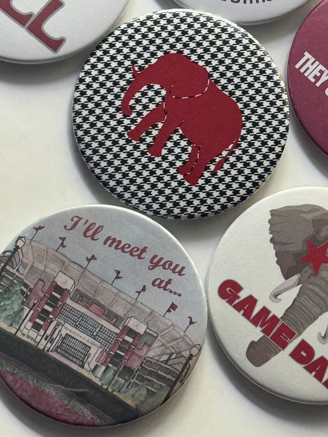 Alabama Fan Game Day Buttons 3” - Etsy