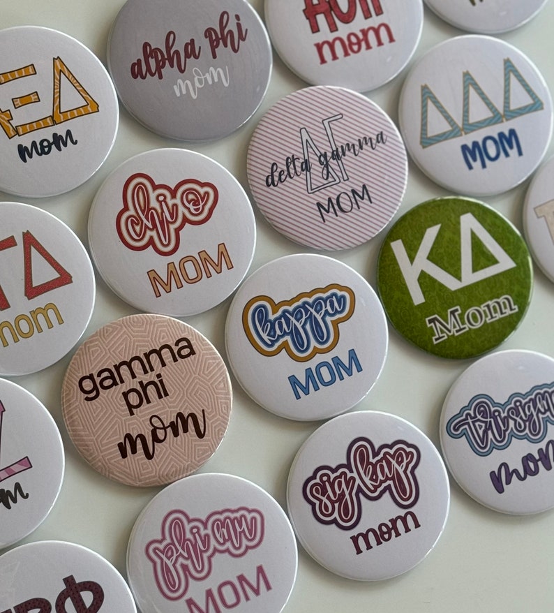 Sorority 3 Game Day Button Mom Button - Etsy