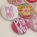 Phi Mu Button Set (7) - 3" Buttons - Etsy