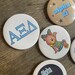 Alpha Xi Delta Button Set (5) - 3" Buttons - Etsy