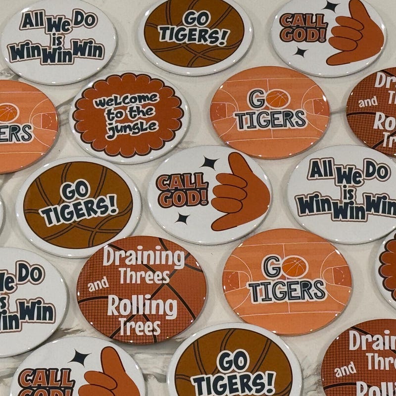 Basketball Buttons - Etsy