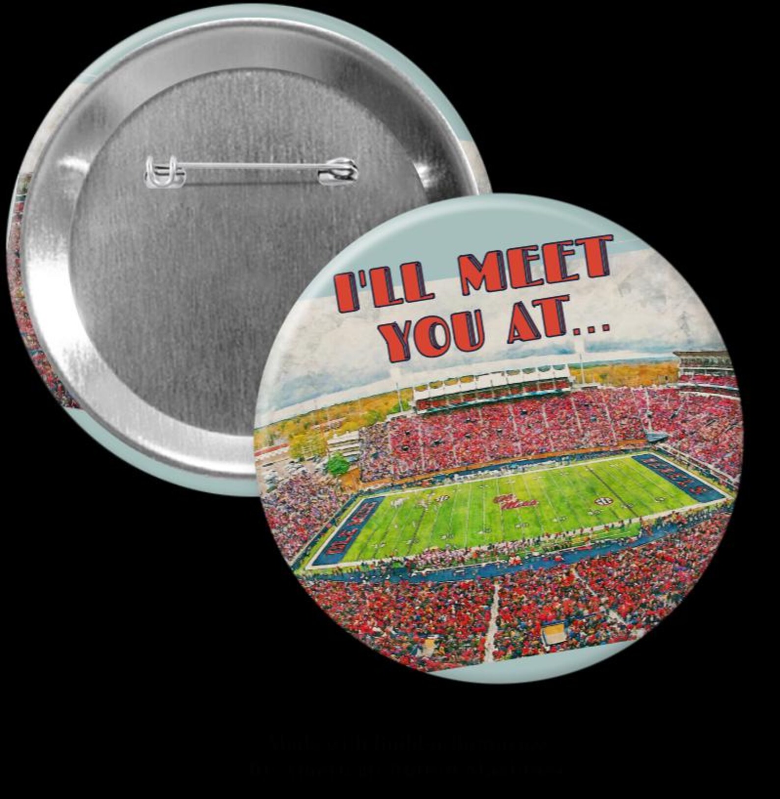 Meet You at OM Stadium 3" Button - Etsy