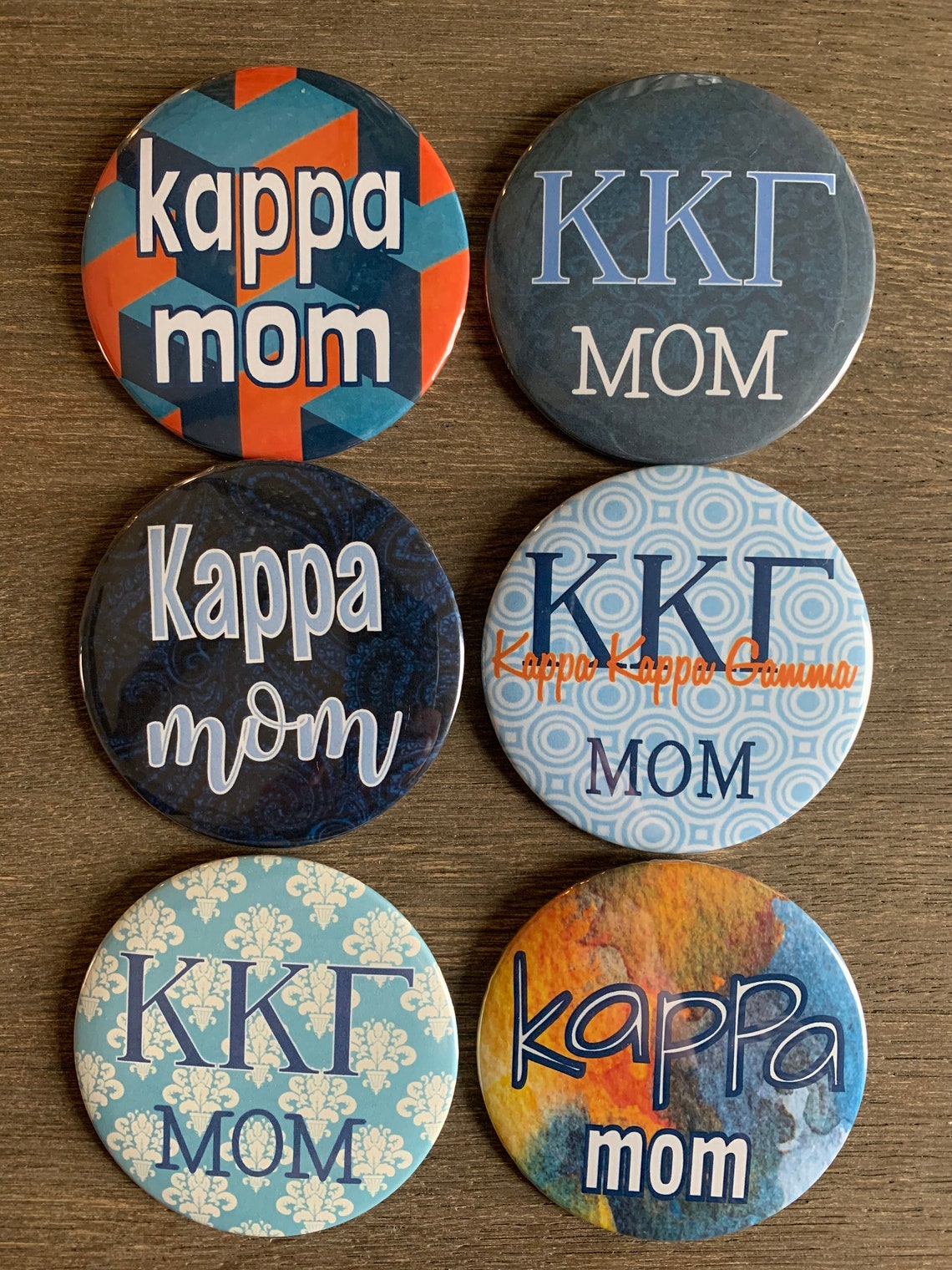 Kappa Kappa Gamma Mom Button 3 Pin Back - Etsy