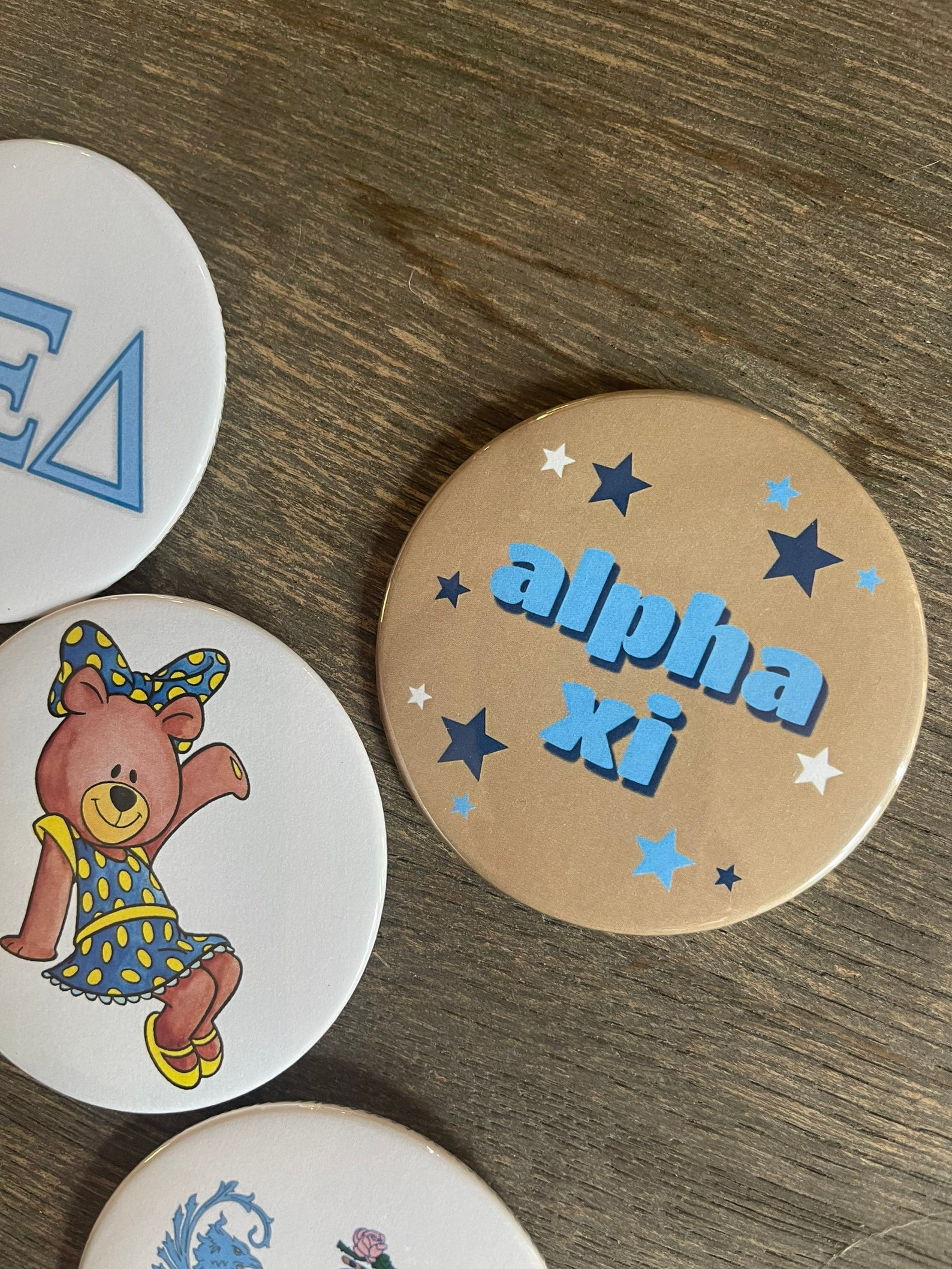 Alpha Xi Delta Button Set (5) - 3" Buttons - Etsy