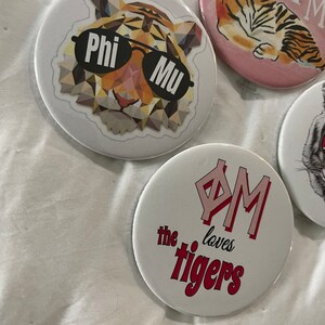 Phi Mu Button Set (4) - 3" Buttons - Etsy