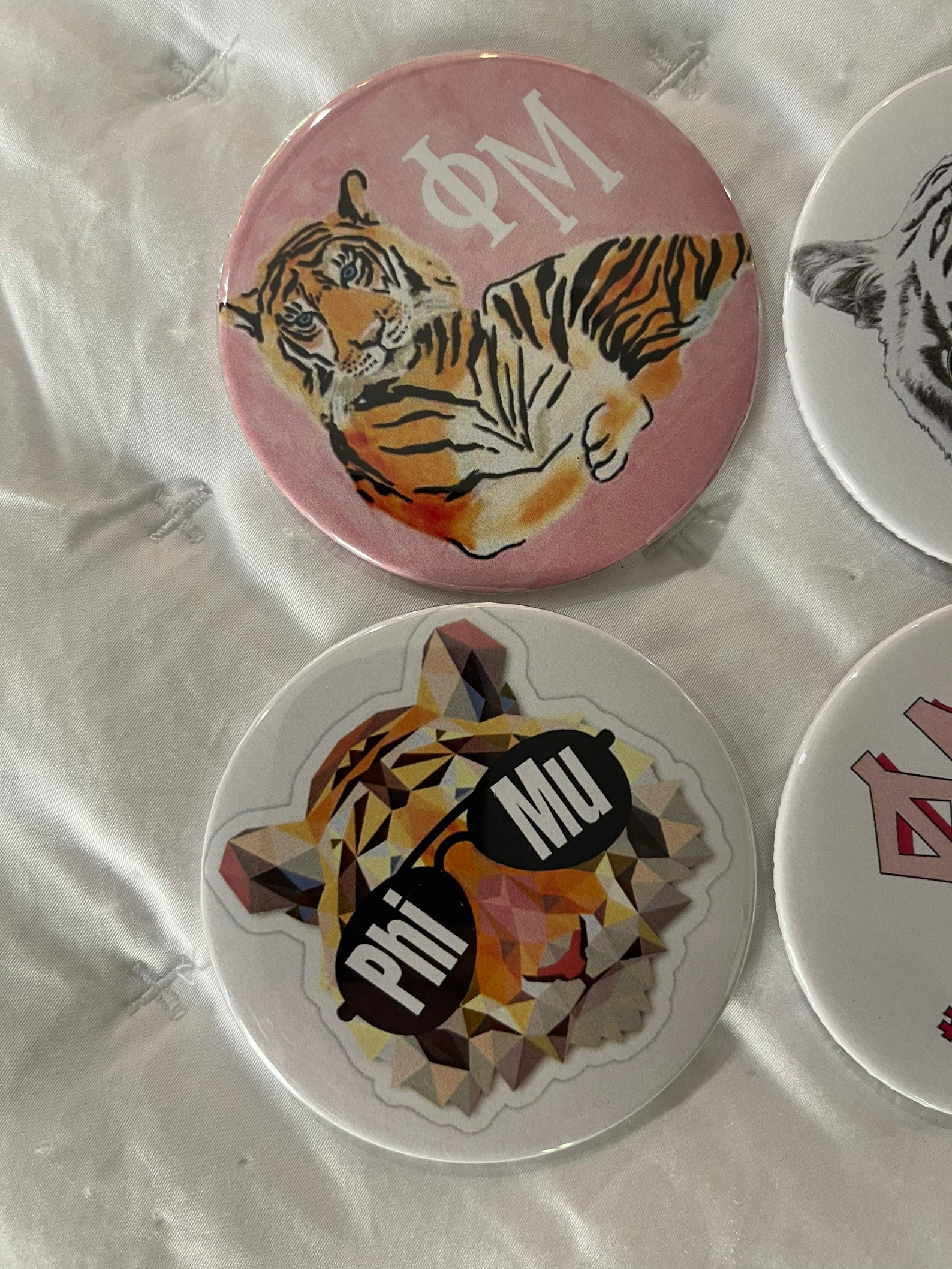 Phi Mu Button Set (4) - 3" Buttons - Etsy