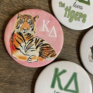 Sorority 3" Game Day Button - Pink Tiger - Etsy