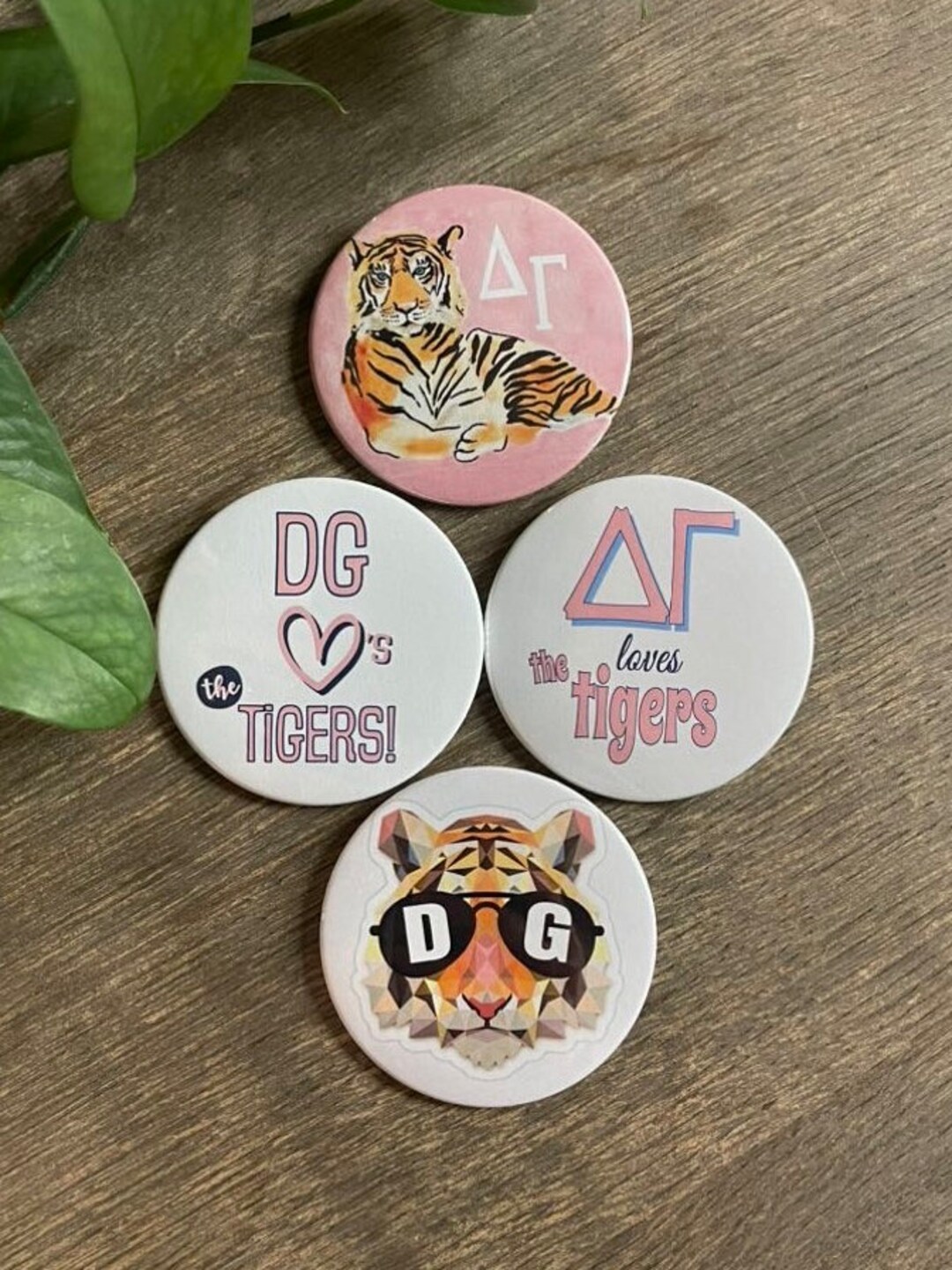 Delta Gamma Button Set (4) - 3" Buttons - Etsy