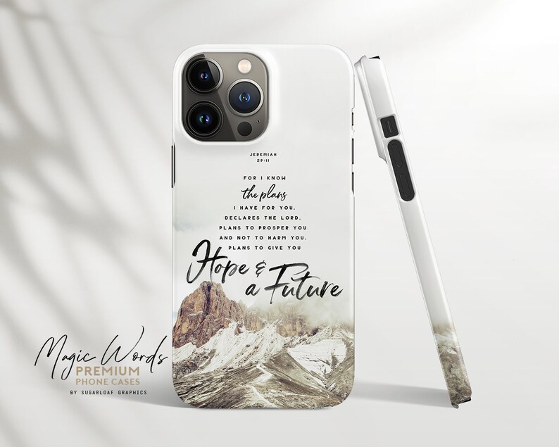 Jeremiah 29:11 Christian Bible Verse Quote Phone Case for I Know the ...