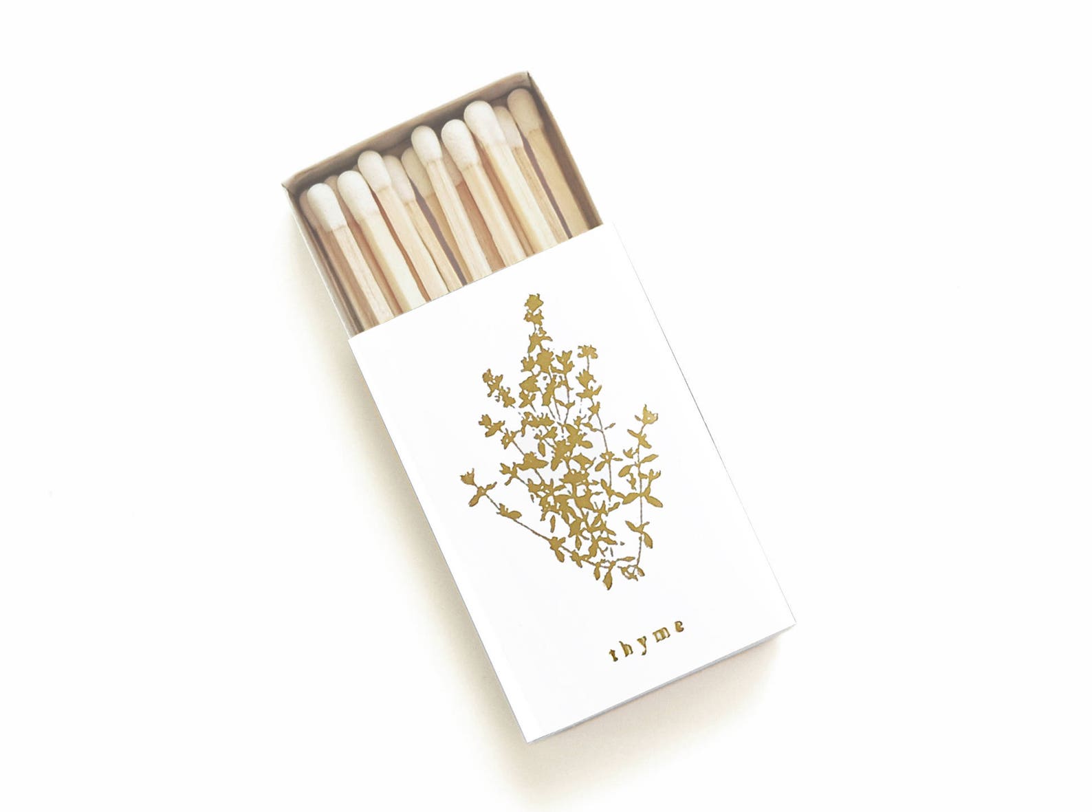 Thyme Botanical Matchbox. Pretty Herb Matchbook. Foil Press - Etsy