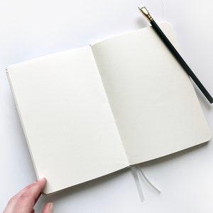 Custom Text Foil Embossed Linen Notebook. Personalized Linen Bound ...