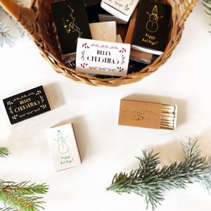 Snow Capped Mountains Matchbox. Ski, Snowboard, Snowshoe, Sled Lover ...