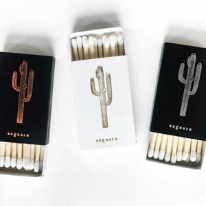 Saguaro Cactus Botanical Matchbox. Cacti Print Matches. Nature Lover ...