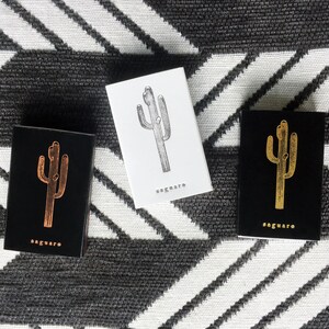 Saguaro Cactus Botanical Matchbox. Cacti Print Matches. Nature Lover ...