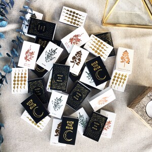 Thyme Botanical Matchbox. Pretty Herb Matchbook. Foil Press Matches ...