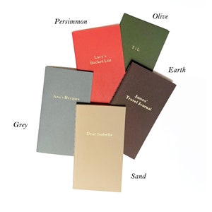 Customized Pocket Saddle Stitch Note Book. Personalized Mini Notebook ...