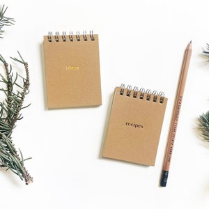 Personalized Tiny Spiral Notebook. Custom Text Pocket Notepad. Custom ...